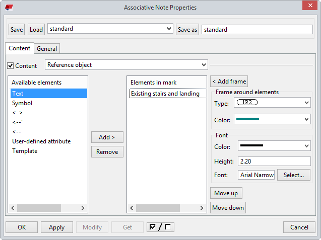 Associative Notes In Drawing Reference Objects Tekla User Assistance
